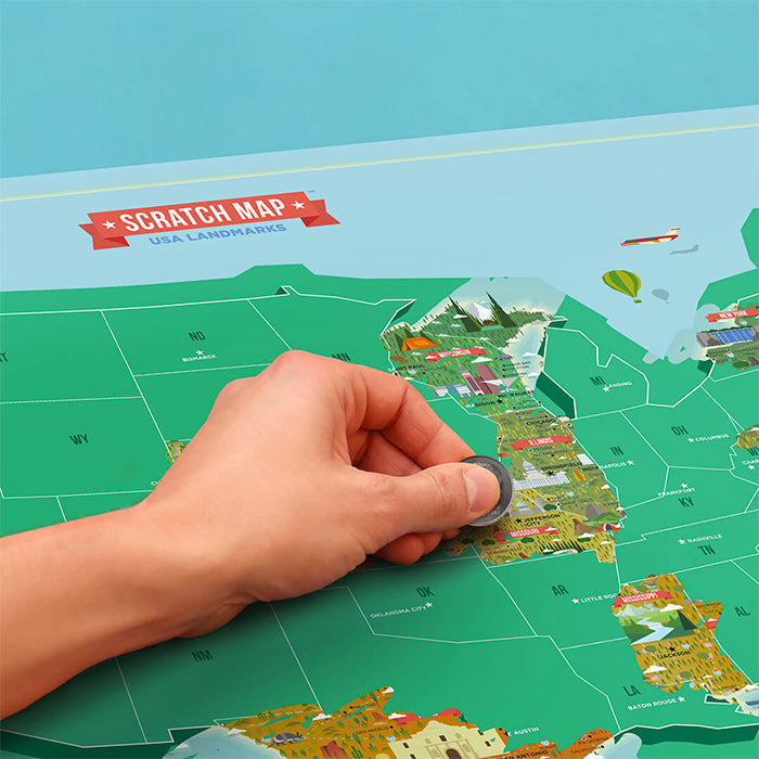 Scratch Map USA Landmarks – LOL Distribution